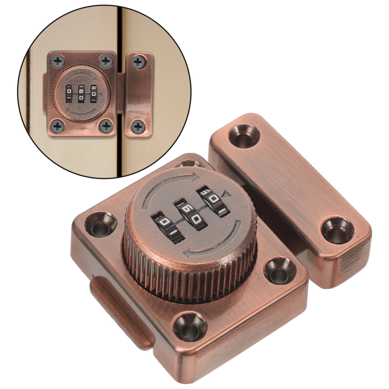 KALLORY 1 Set Combination Lock Drawer Lock Household Security File ...