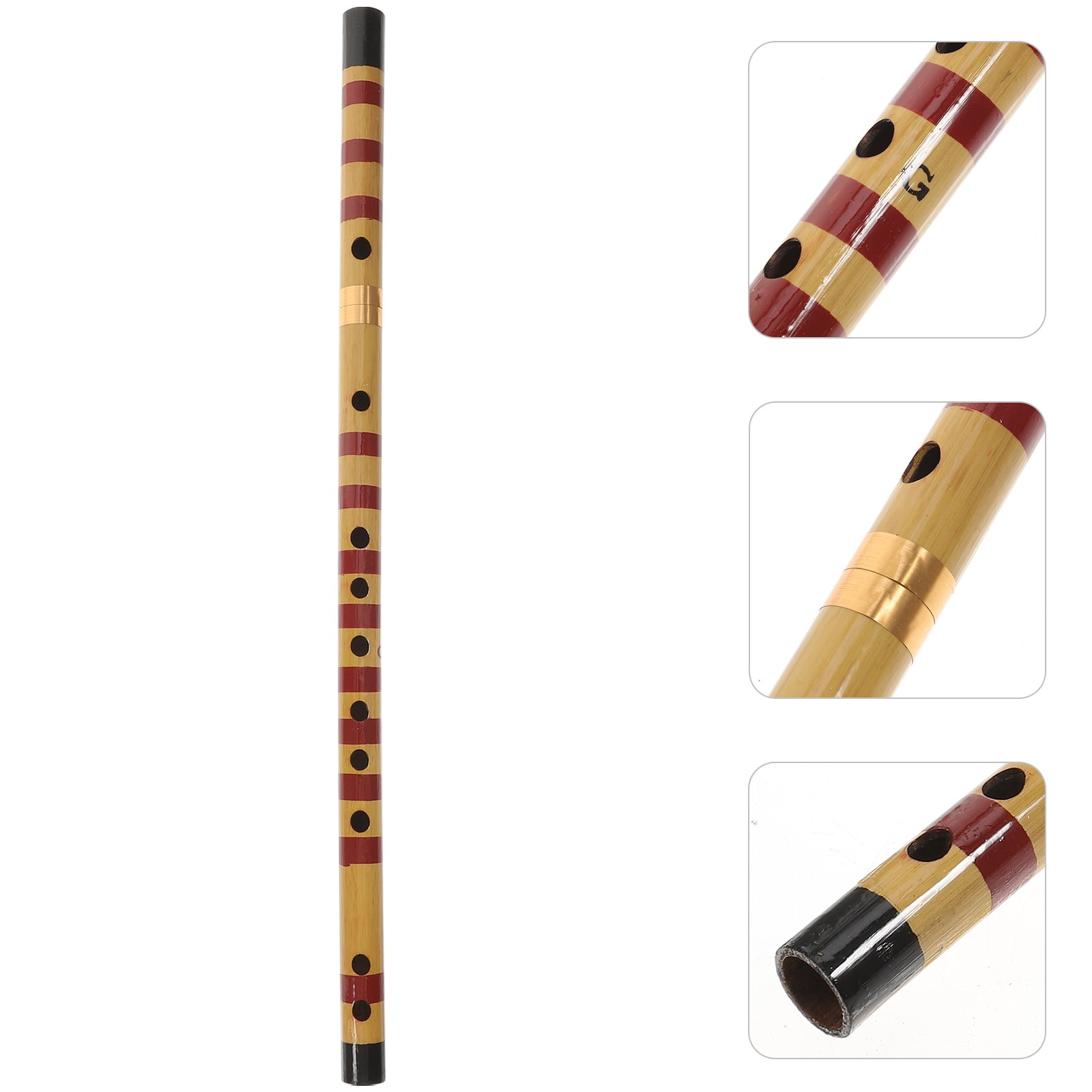 KALLORY 1 Set Flutes for Beginners Bamboo 48.00X2.50X2.50CM for Music ...
