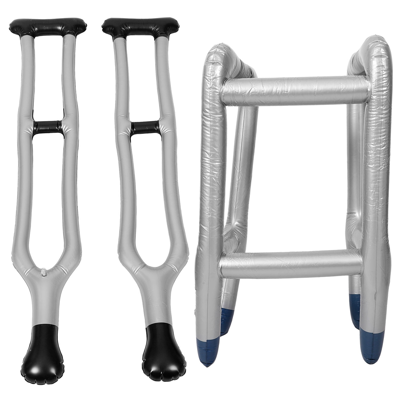 KALLORY 1 Set PVC Inflatable Crutch Toy Creative Walking Stick Inflate ...