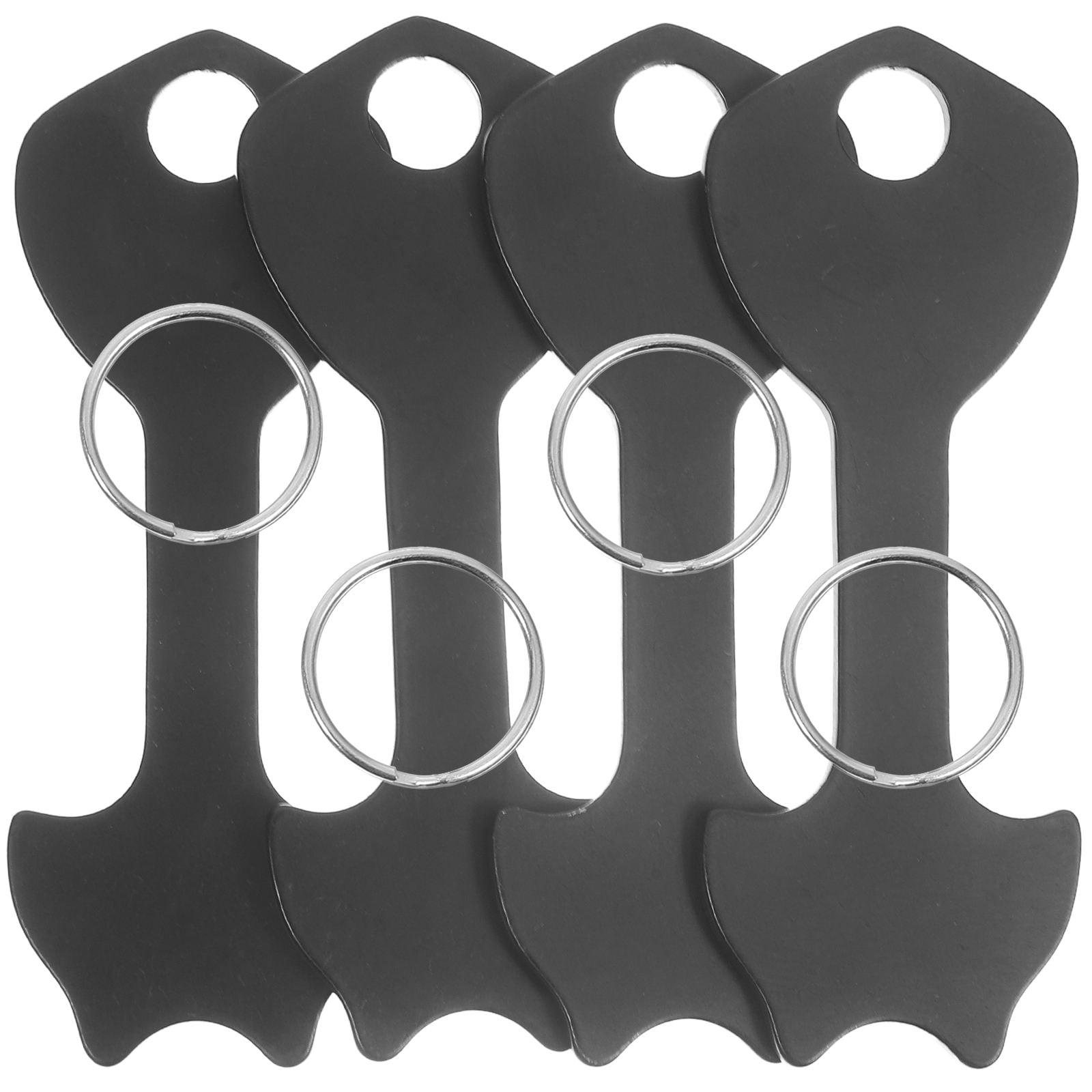 KALLORY 1 Set Trolley Tokens and Key Rings Shopping Trolley Tokens ...