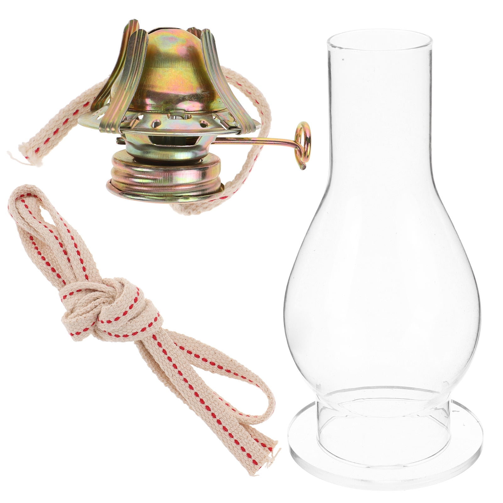 KALLORY 1 Set Vintage Kerosene Lamps Regulator Desktop Oil Lamp ...