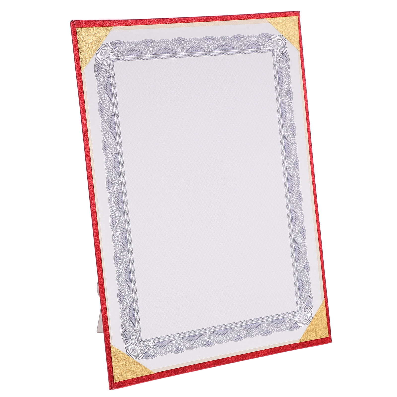 KALLORY 1 Sheet Award Paper Certificates For Certificate Frame Red ...