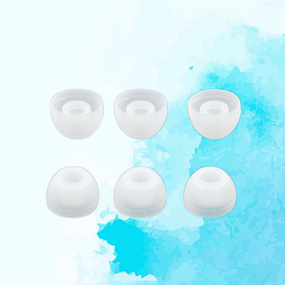 KALLORY 10 Pcs Ear Bud Replacement Tips Transparent Color for Noise ...
