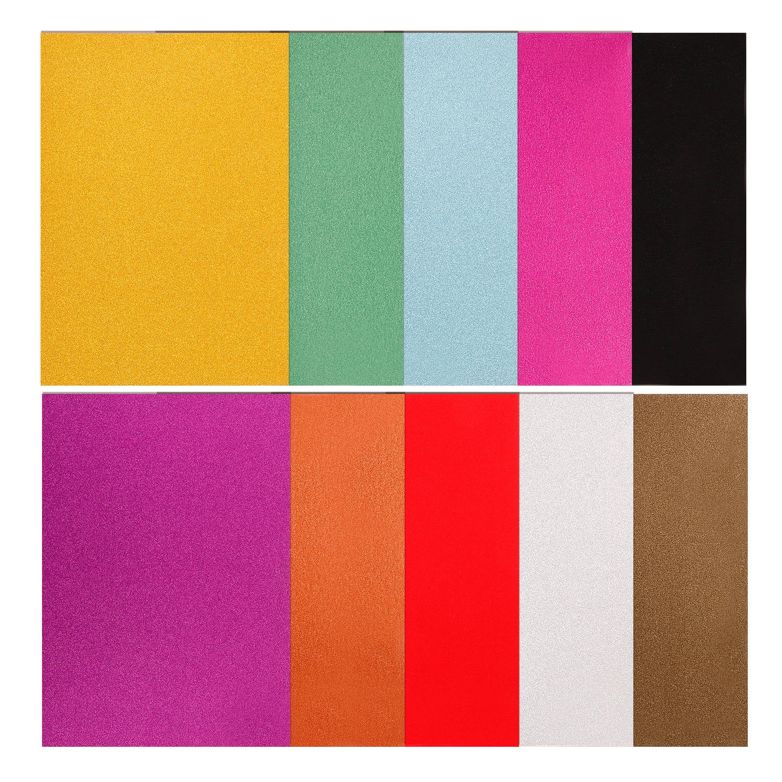 KALLORY 10 Sheets Crafting Paper Thick and Durable Assorted Color Paper ...
