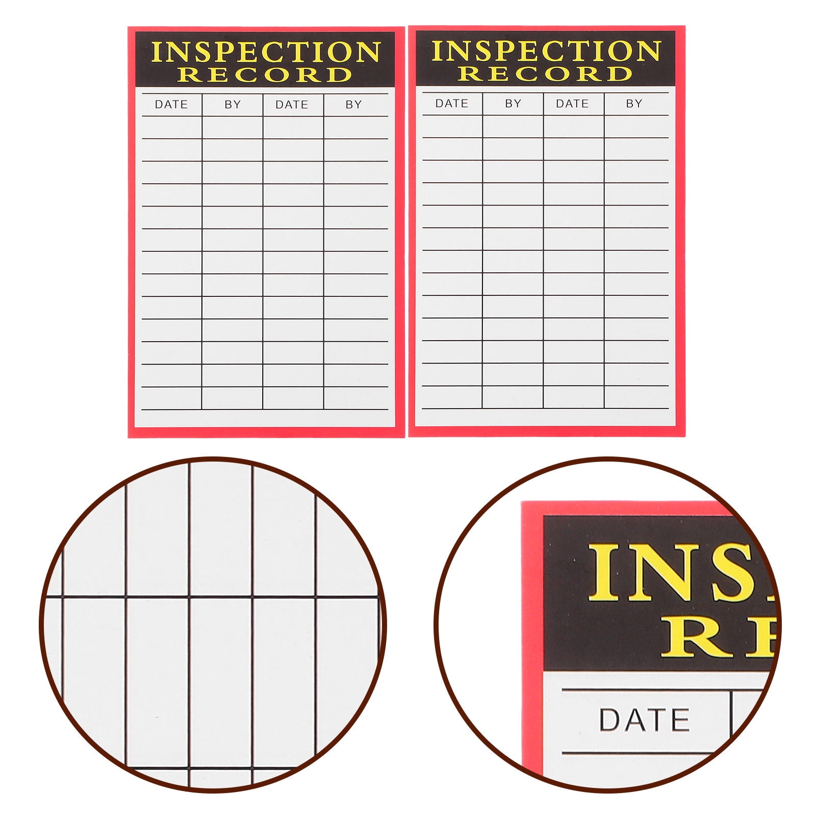 KALLORY 100 Sheets Record Card Inspection Tag for Scaffolds - Walmart.com