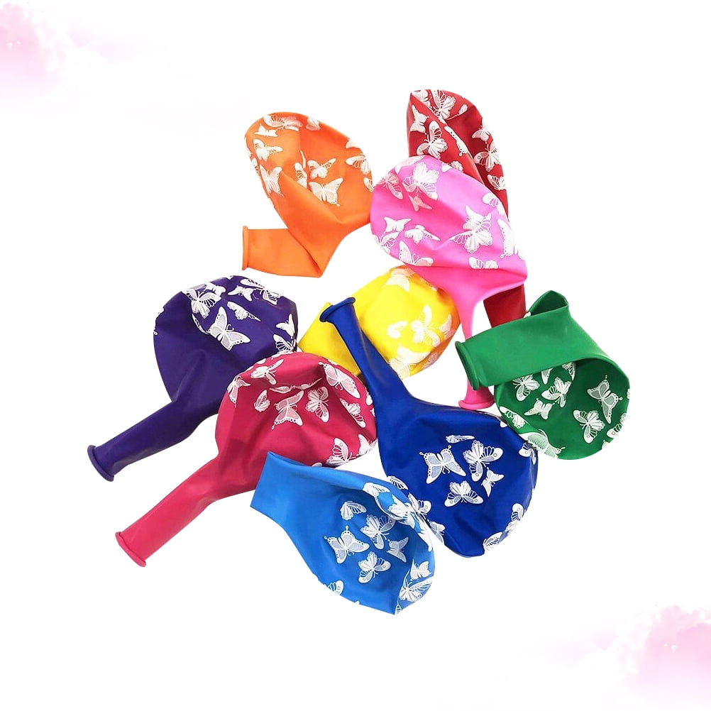 KALLORY 100Pack Assorted Color Balloons for Festivals and Housewarming ...