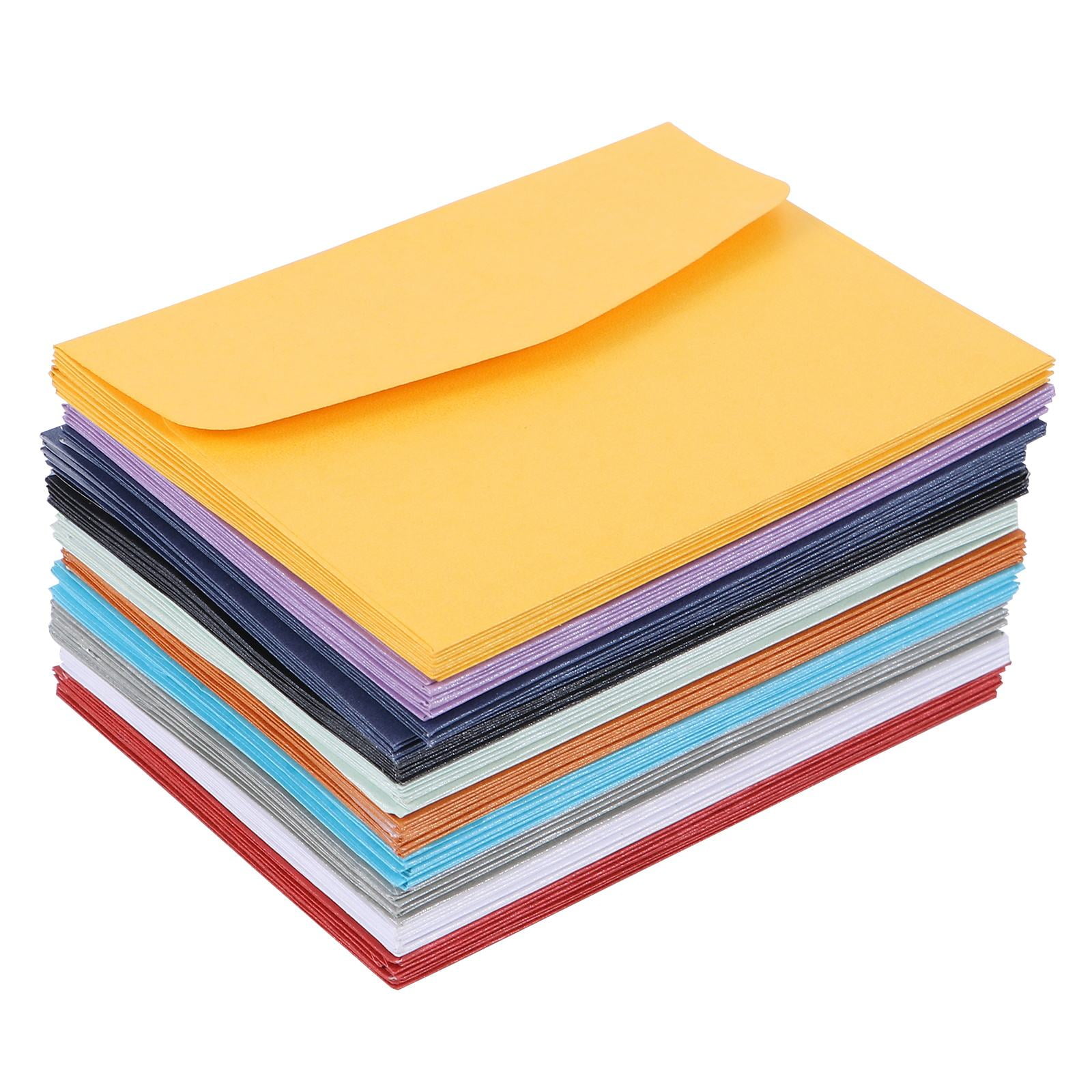 KALLORY Simple Blank Envelopes Assorted Color Elegant Design for ...