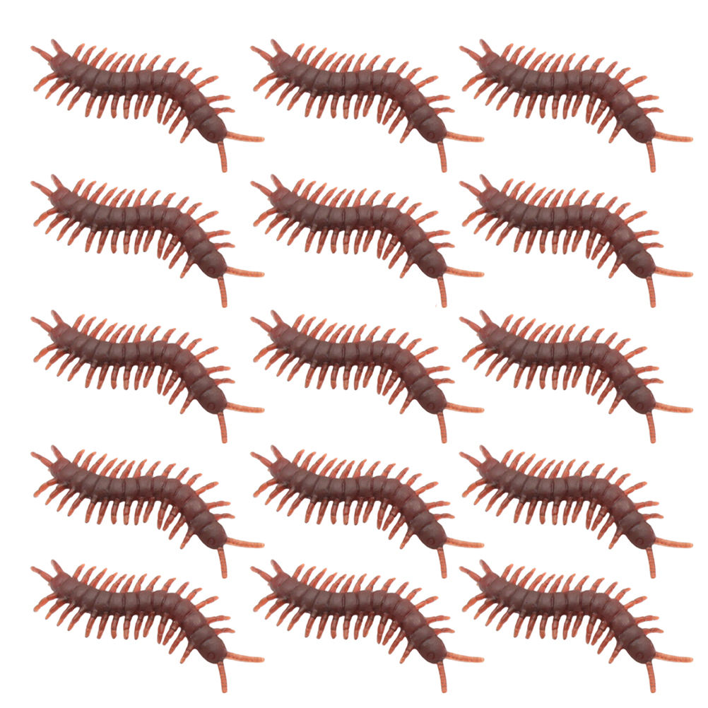 KALLORY 100Pcs Party Toy Centipede Shape PVC for Tricks and Pranks ...