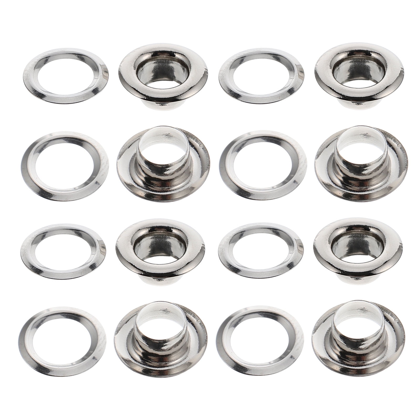 KALLORY Practical Silver Curtain Rings Brass Non Fading Smooth Slide ...