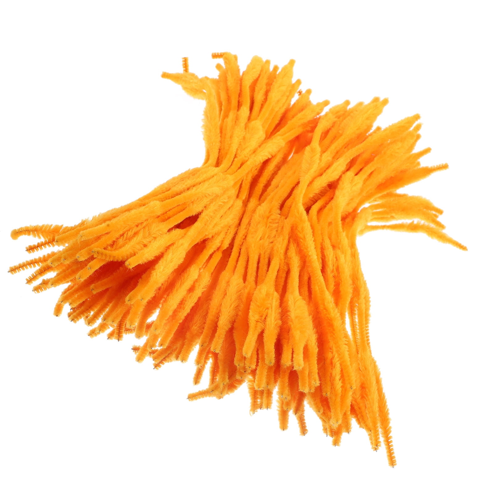 KALLORY 100Pcs Yellow Plush Twisted Sticks DIY Accessories for Handmade ...