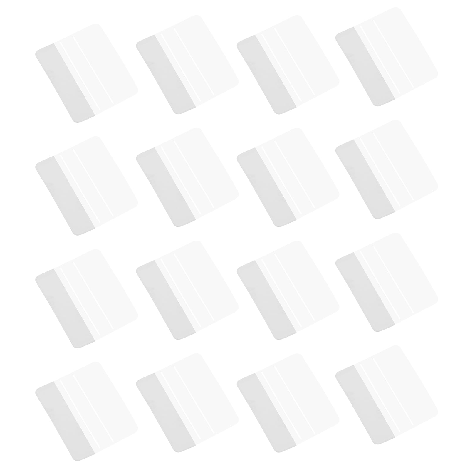 KALLORY 100pcs Transparent PVC Jewelry Display Cards with Strong ...