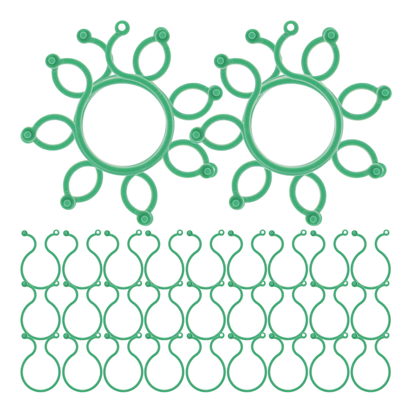 KALLORY 100pcs Plant Support Clips Garden Fixing Clips Vine Clips ...