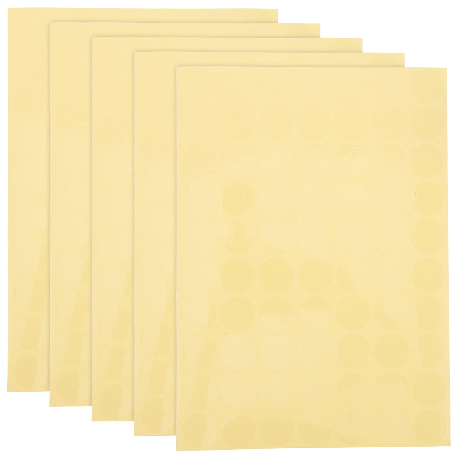 KALLORY 1050 Stickers Circle Sticker Clear PVC for Inventory Management ...