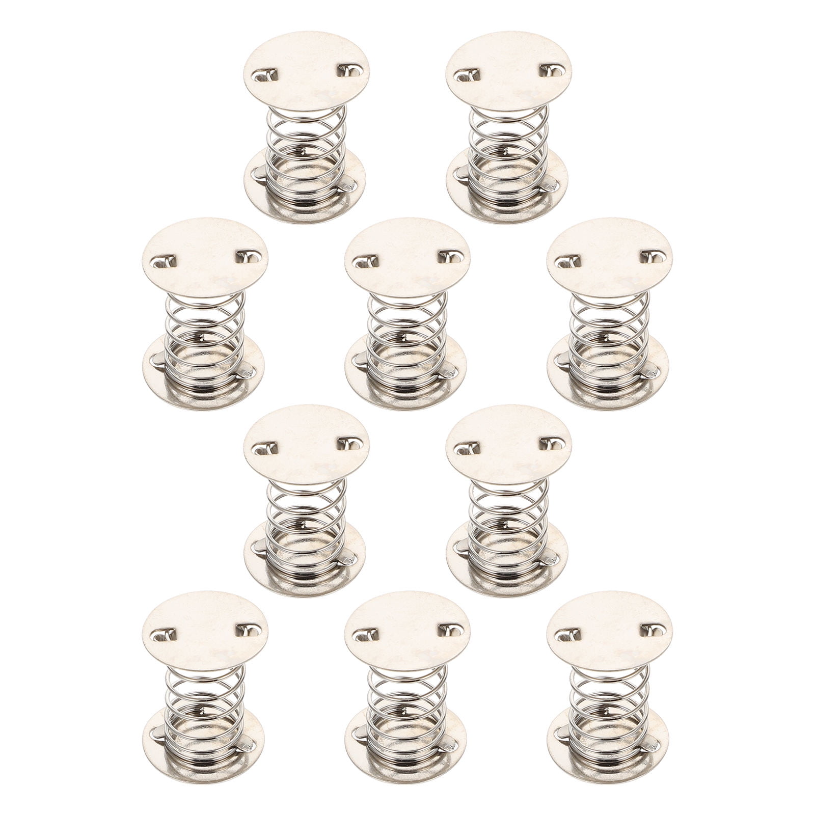 KALLORY 10Pcs Dashboard Toy Bases Iron Silver Spring Toy Car Decoration ...