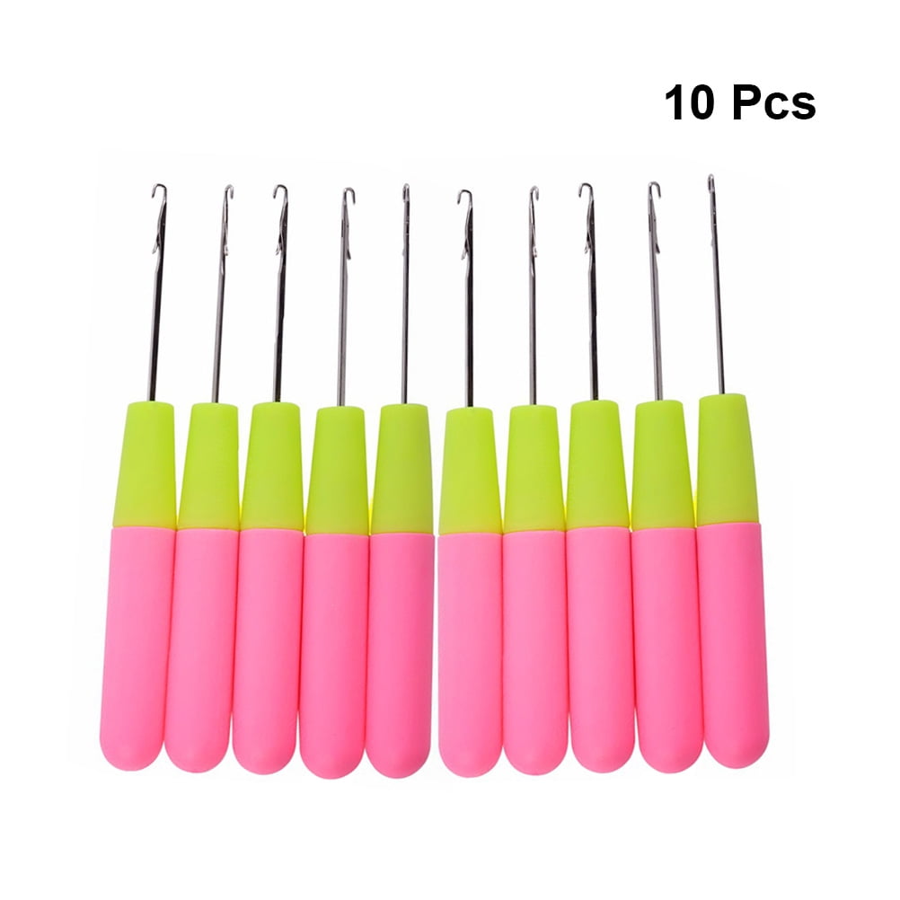 KALLORY 10Pcs Dreadlock Crochet Hook For Hair Multi Color 16.5X2Cm Size ...