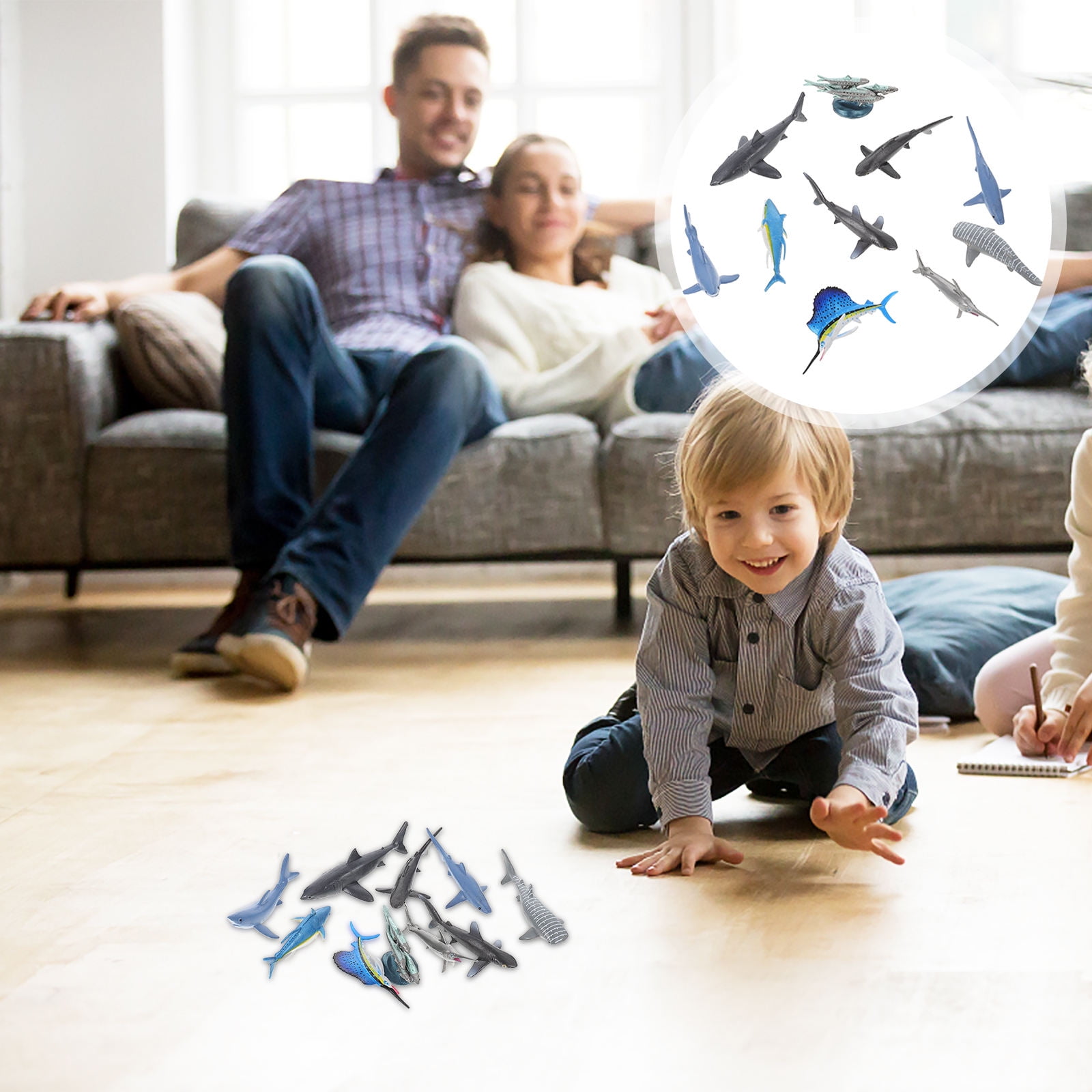 KALLORY Mini Deep-Sea Fish Playthings for Thinking Skills Development ...