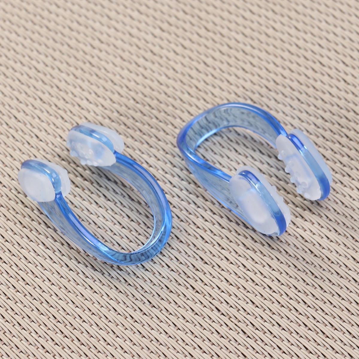 KALLORY 10Pcs Swimming Nose Clips for Men Blue Silicone Adults Swimming ...