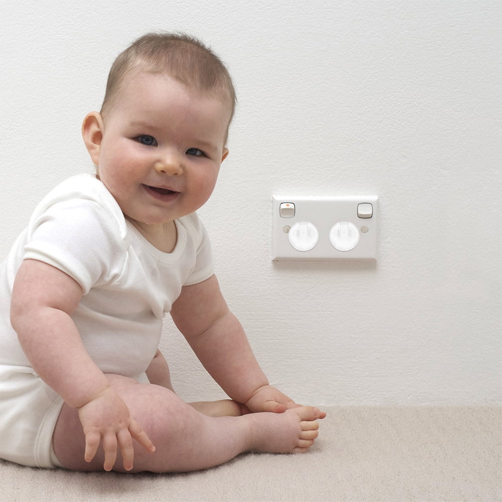 KALLORY 10Pcs Transparent Socket Protector for Childproofing Outlets ...
