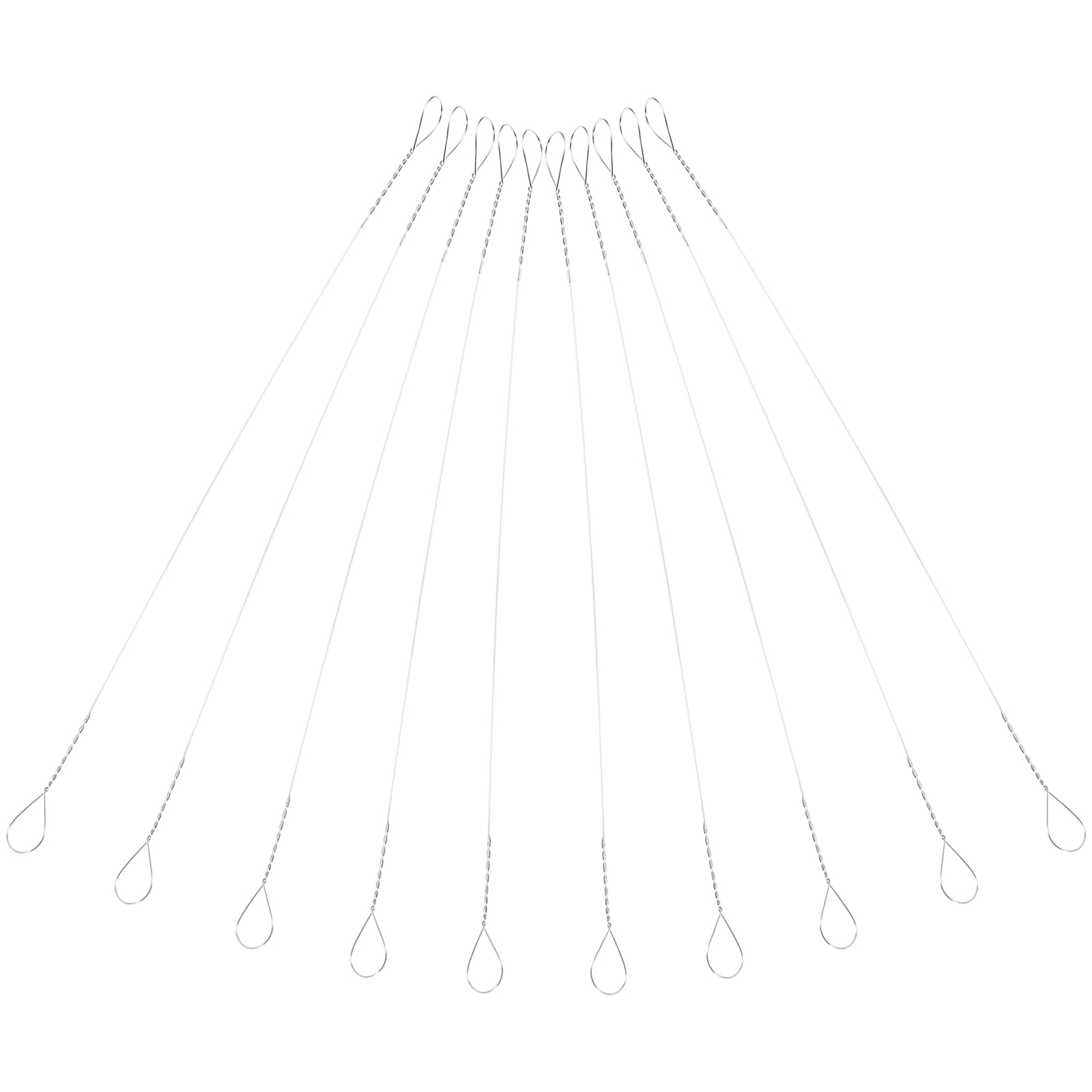 KALLORY 10Pcs Wire Cheese Cutter for Block Cheese in Silver Material ...