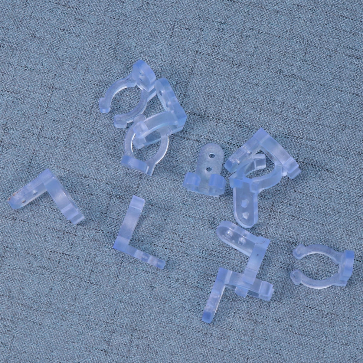 KALLORY 10Set Clear PVC Rope Light Clips for Mounting Outdoor and Home Decoration - Walmart.com