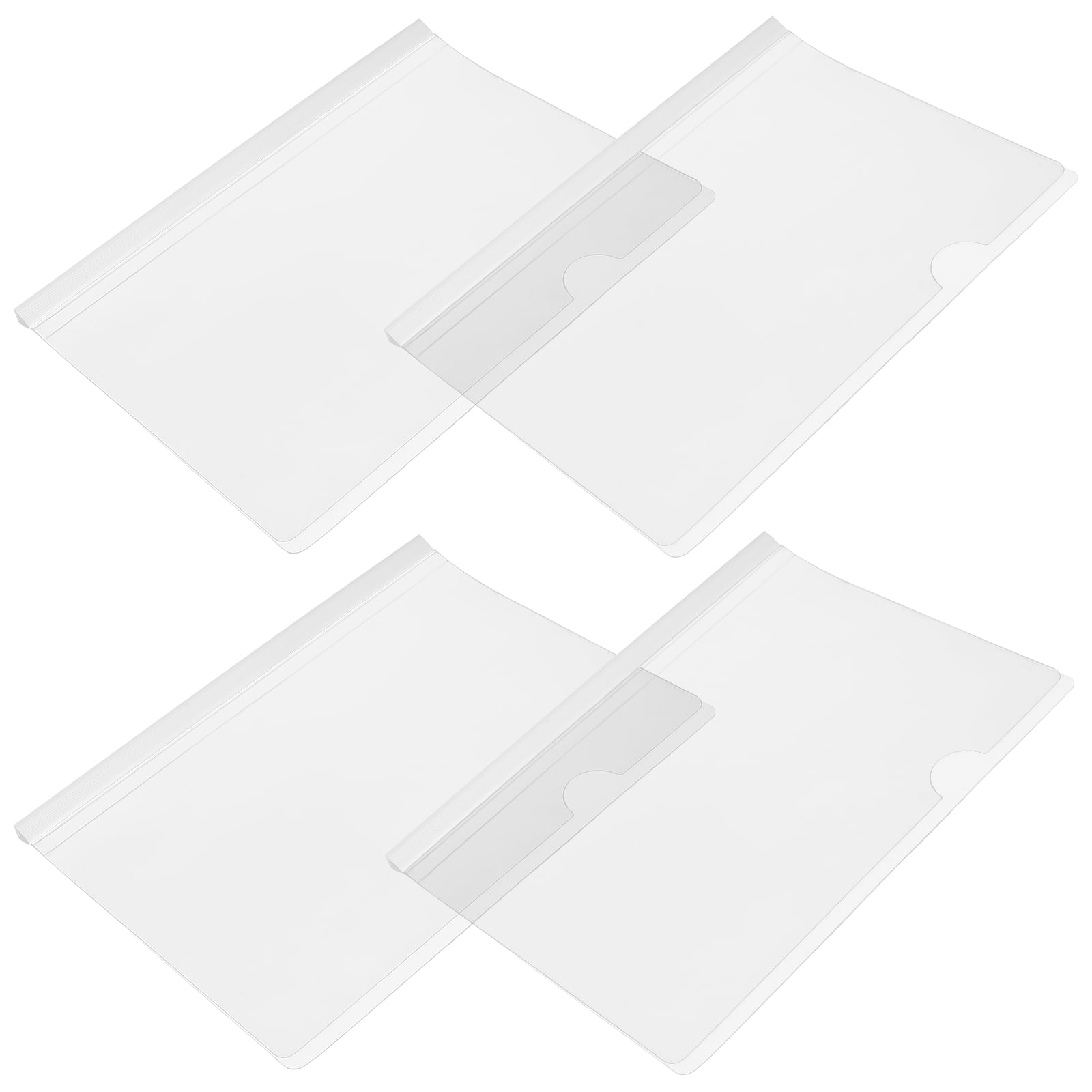 KALLORY 10pcs File Folders with Sliding Bar Document Binder for School ...