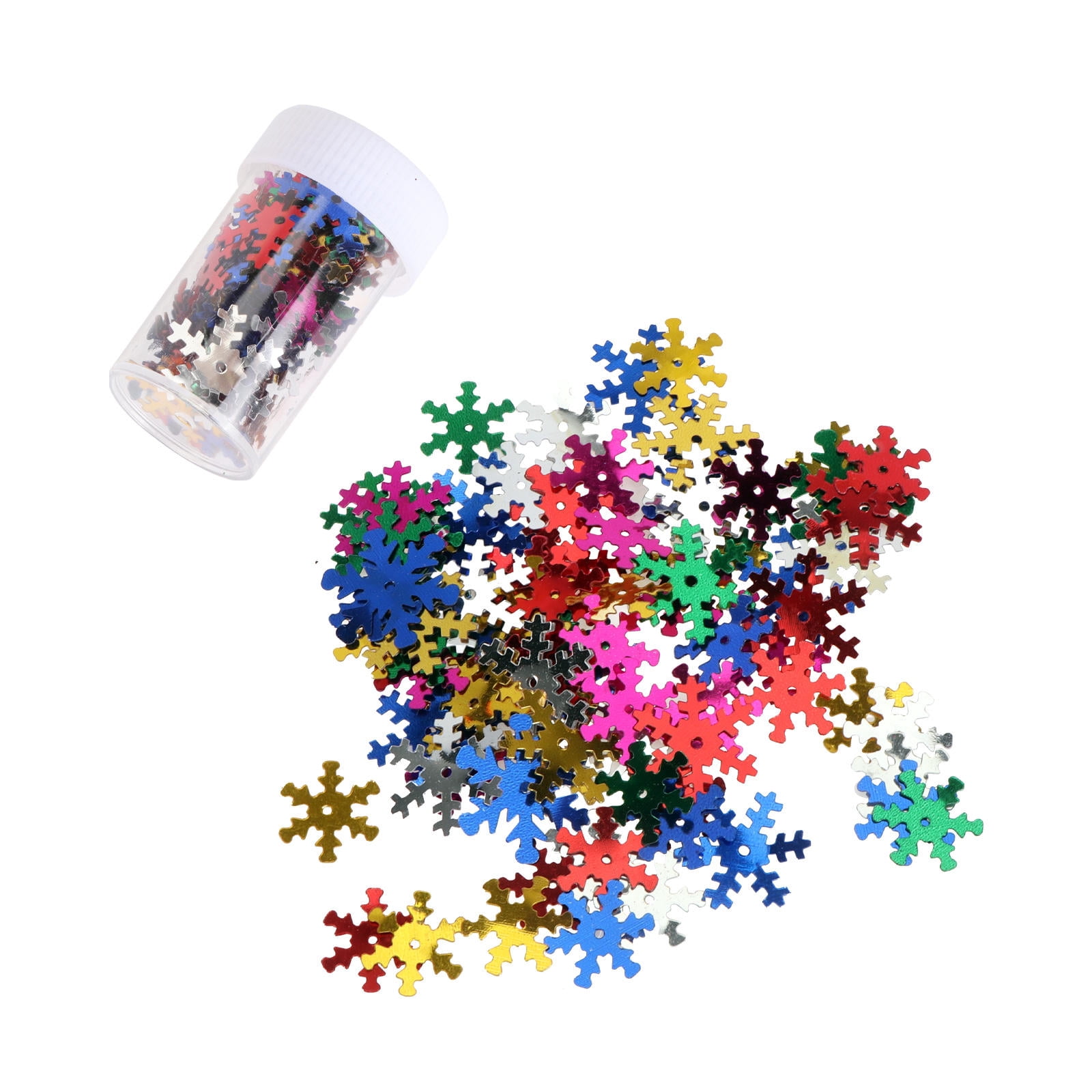 KALLORY 12 Bottles Shiny Diy Sequins Spangles For Childrens Crafting ...