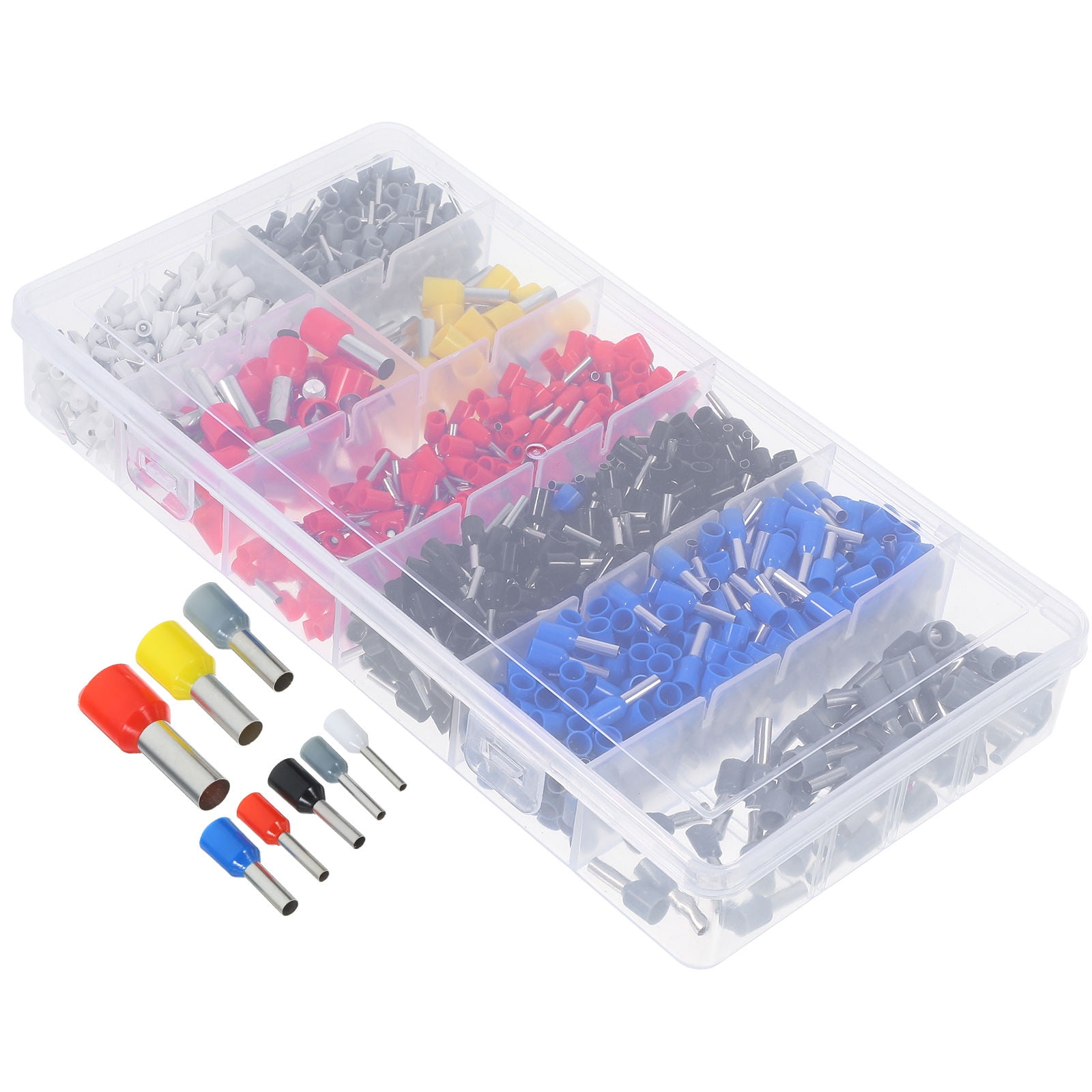 KALLORY 1200pcs Wire Ferrules Terminals Cold Pin Terminal Crimp ...
