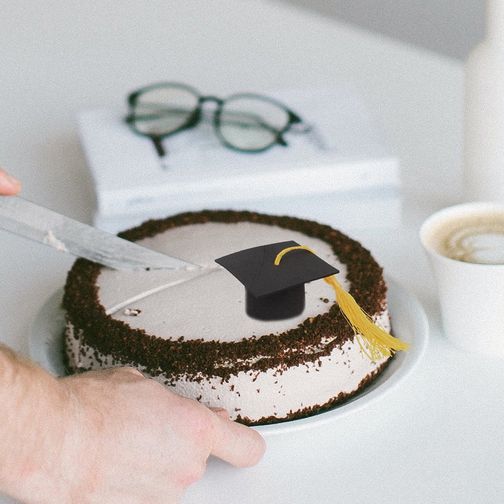 KALLORY 12Pcs Graduation Cake Toppers in 2.2x2.2x1.2in for Graduation ...