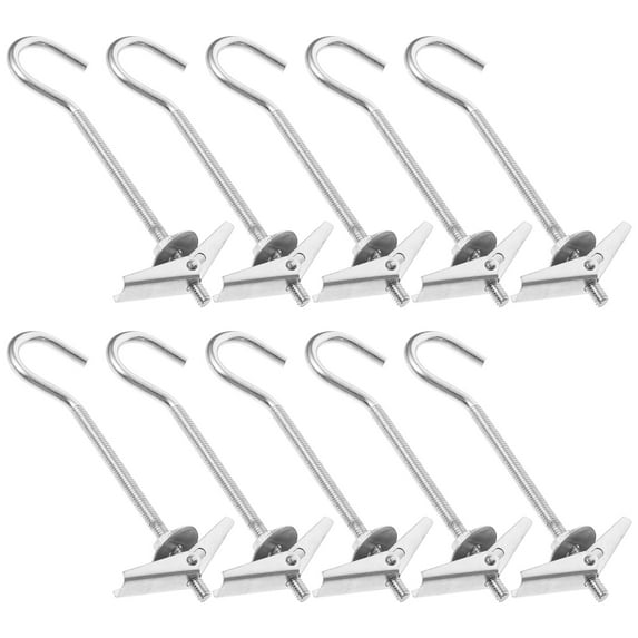 KALLORY Heavy Duty Ceiling Hooks 12Pcs Galvanized Iron Spring Wing ...