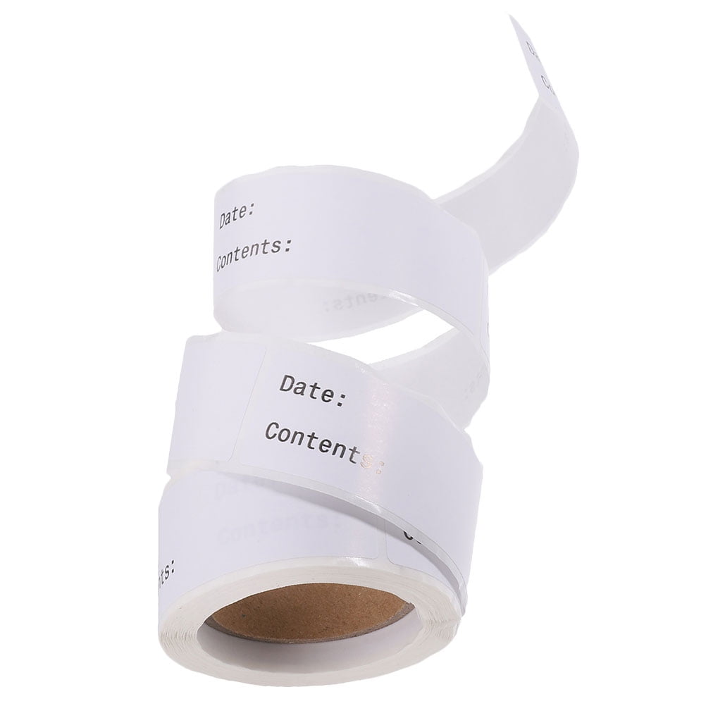 KALLORY 150Pcs Roll Labeling Tape Food Storage Stickers Simple ...