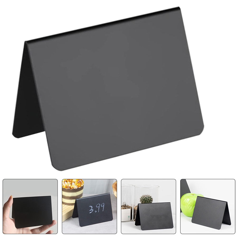 KALLORY 15Pcs PVC Chalkboard Signs Tabletop Erasable Memo Boards ...