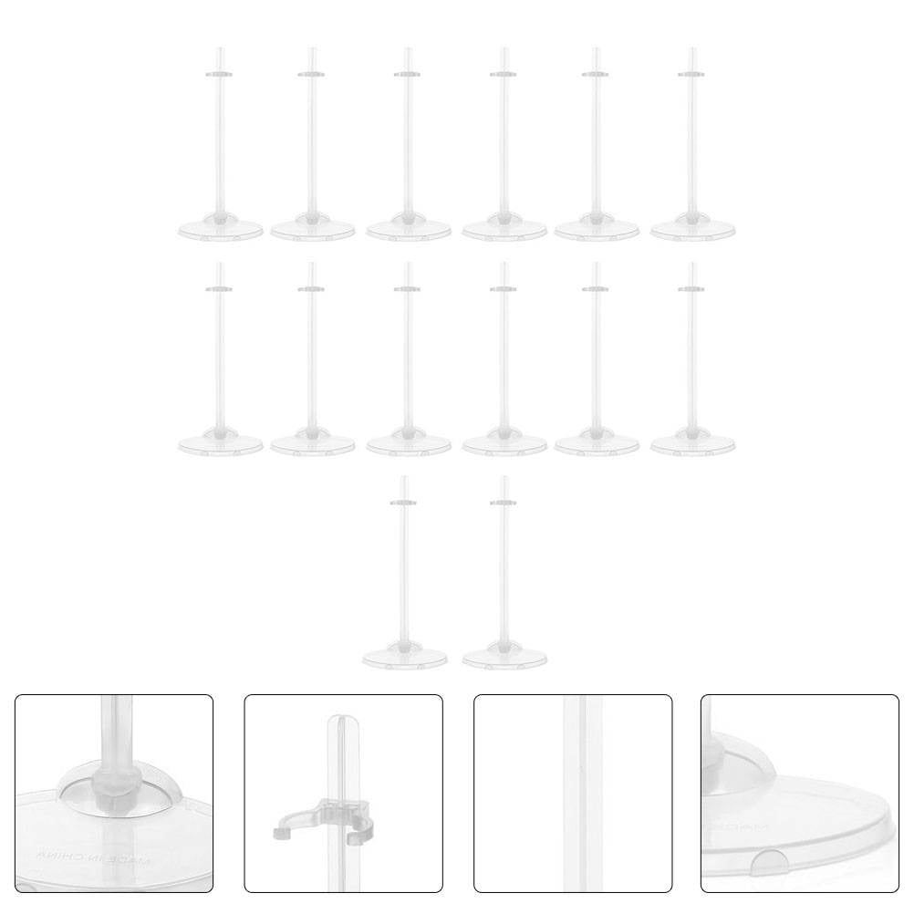 KALLORY 17Pcs Puppet Stand Holder Figurine Display Stand for Kids with ...