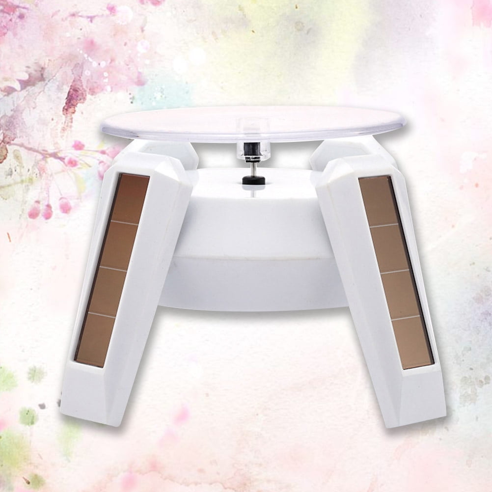 KALLORY 1PC Solar Display Stand 4.3*4.3in Rotating Jewelry Display Rack ...