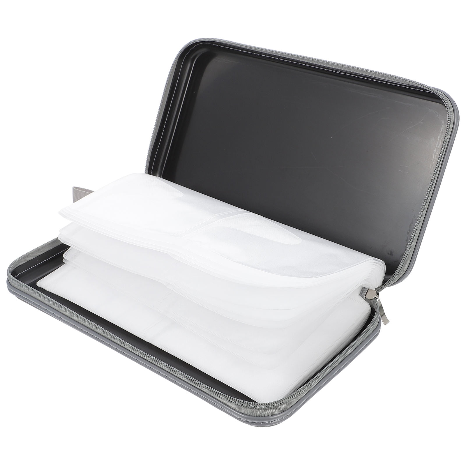 KALLORY 1Pack CD Organizer Case in Black Plastic for Home Use and Car ...