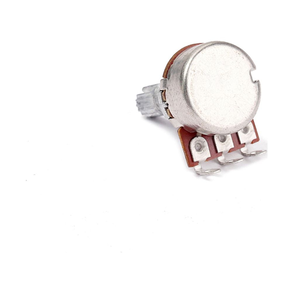 KALLORY 1Pack Chrome Metal Guitar Potentiometers A10K for Volume ...