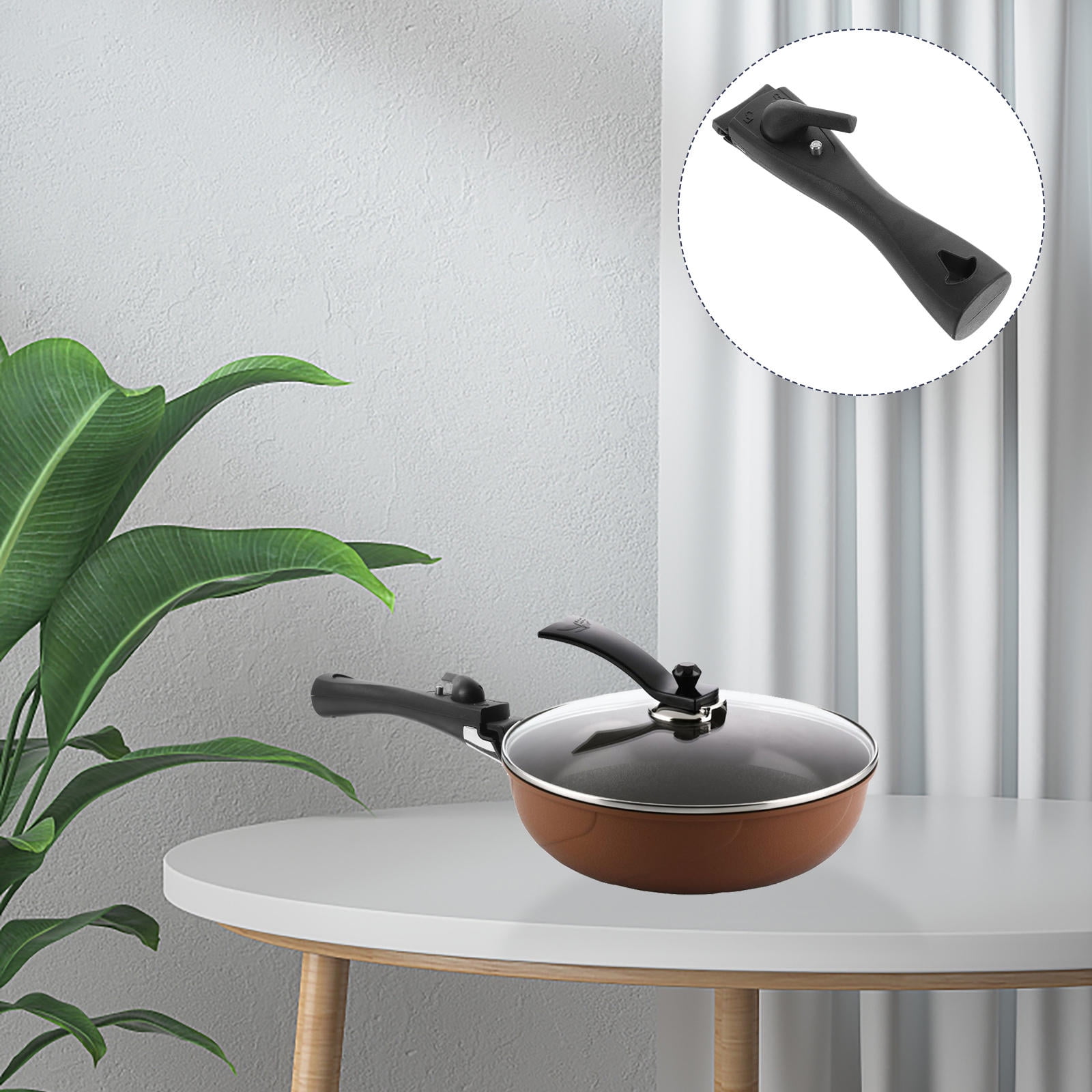 KALLORY 1Pack Detachable Wok Pot Handle Sturdy and Heat-Resistant for ...