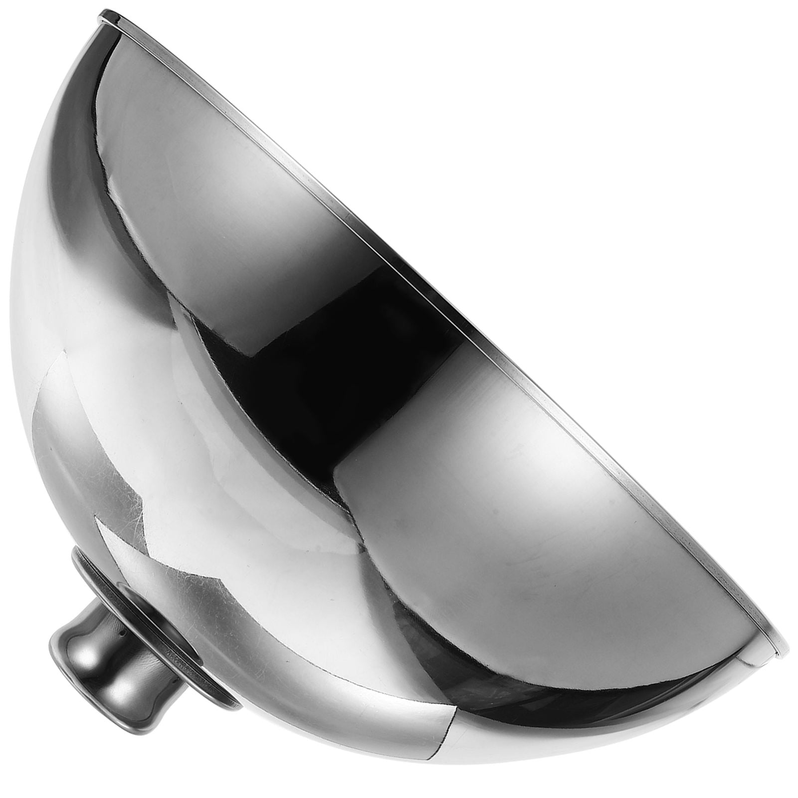 KALLORY Plated Silver Stainless Steel Food Cover Dome for Poultry Beef ...