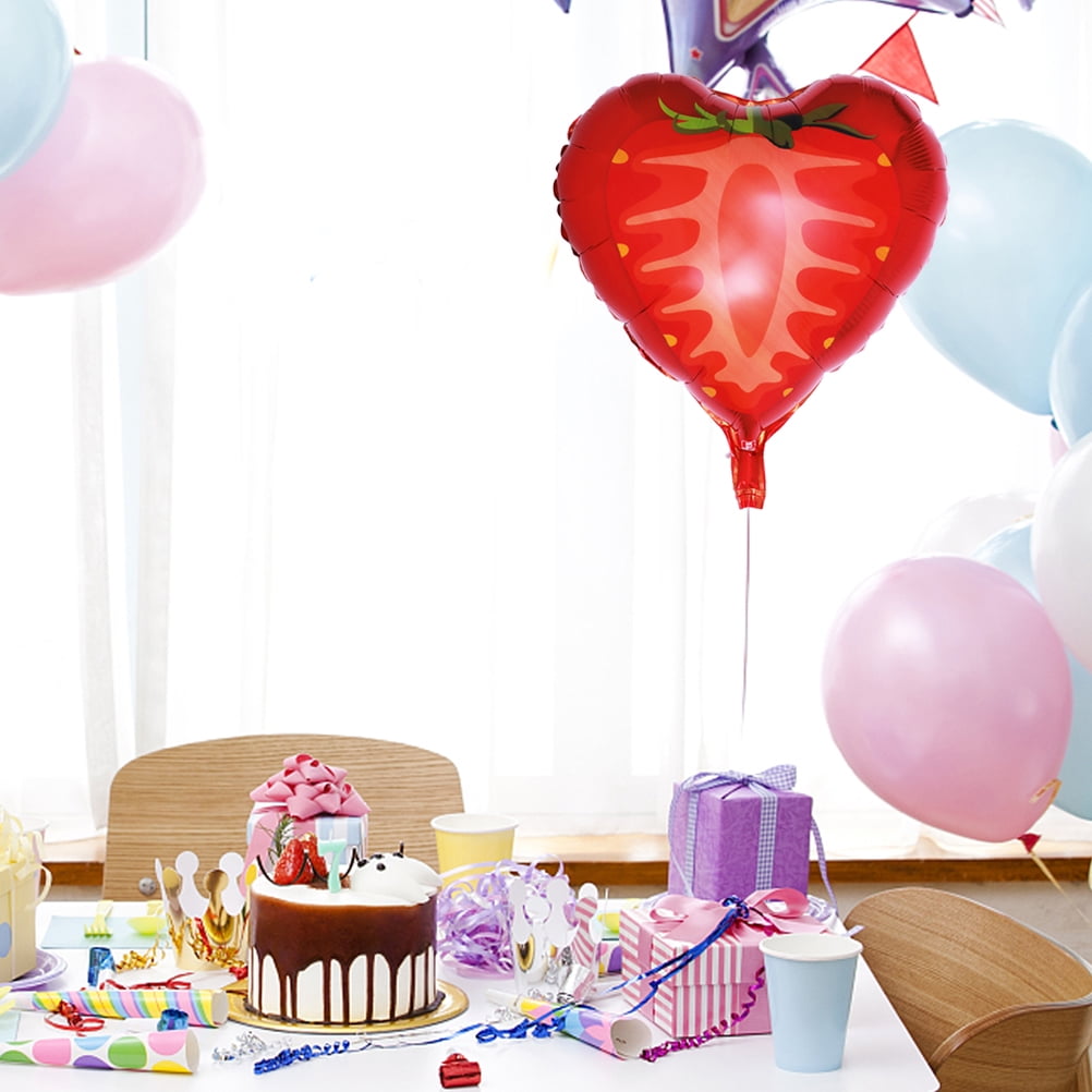 KALLORY 1Pack Fruit Party Supplies Aluminum Foil Balloon for Kids and ...