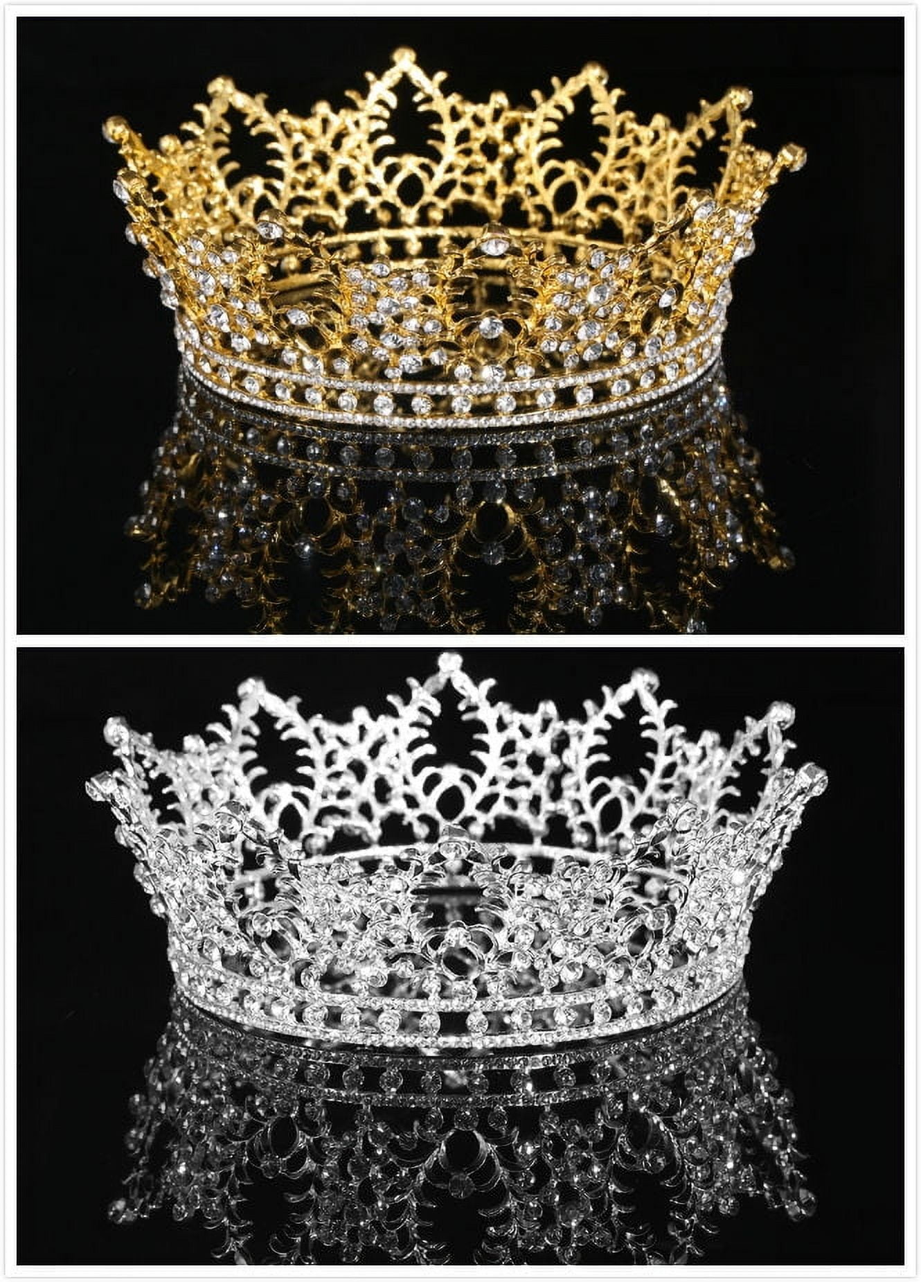 KALLORY 1Pack Gold Metal Crown Shape Tiara For Women Headpiece ...