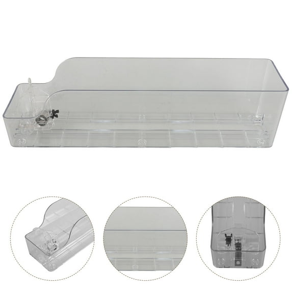 KALLORY 1Pack Ice Cube Bin for Freezer Transparent Acrylic Material ...