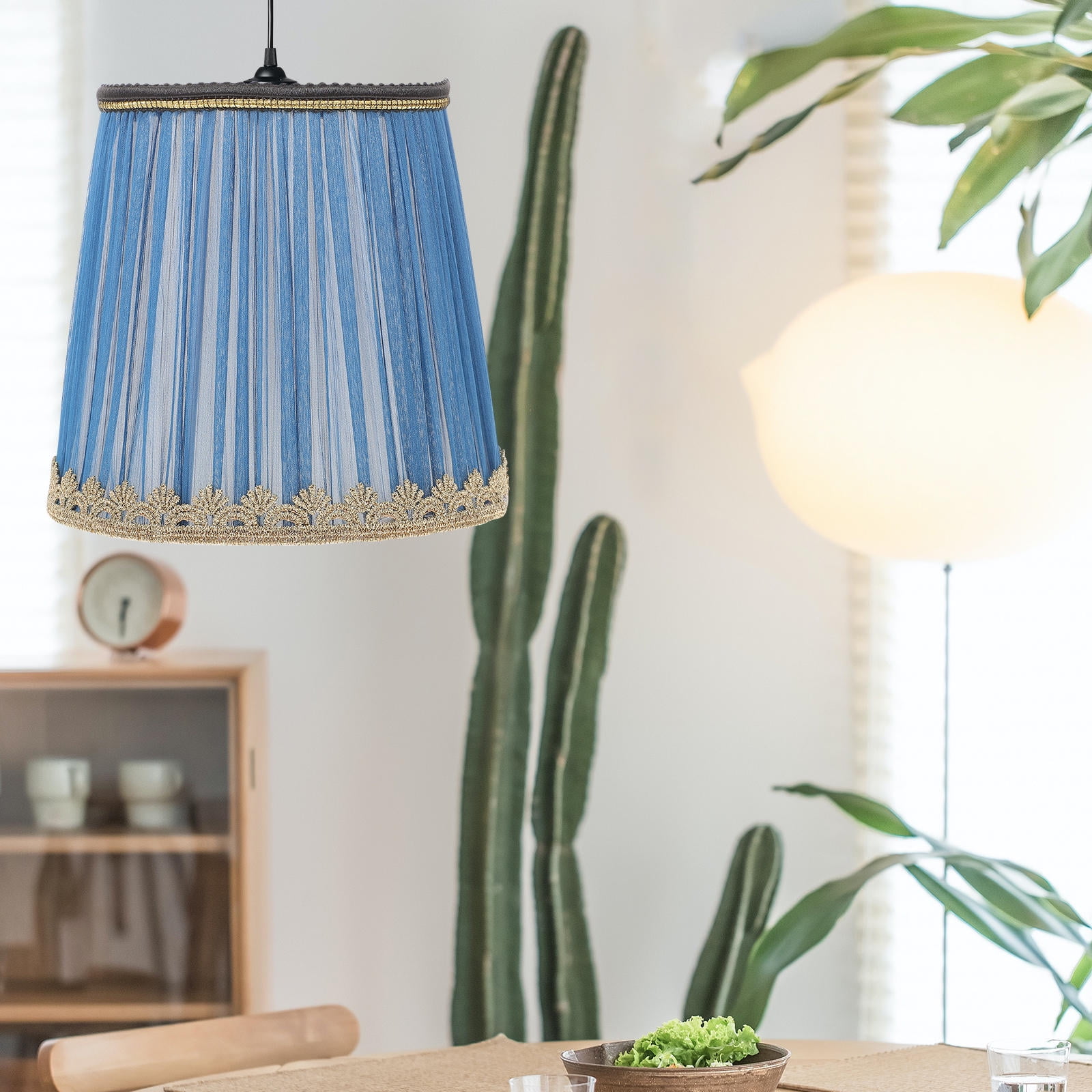 KALLORY 1Pack Modern Lampshade in Dark Blue Cloth for Kids Room 11.8x5.5x4.3in - Walmart.com