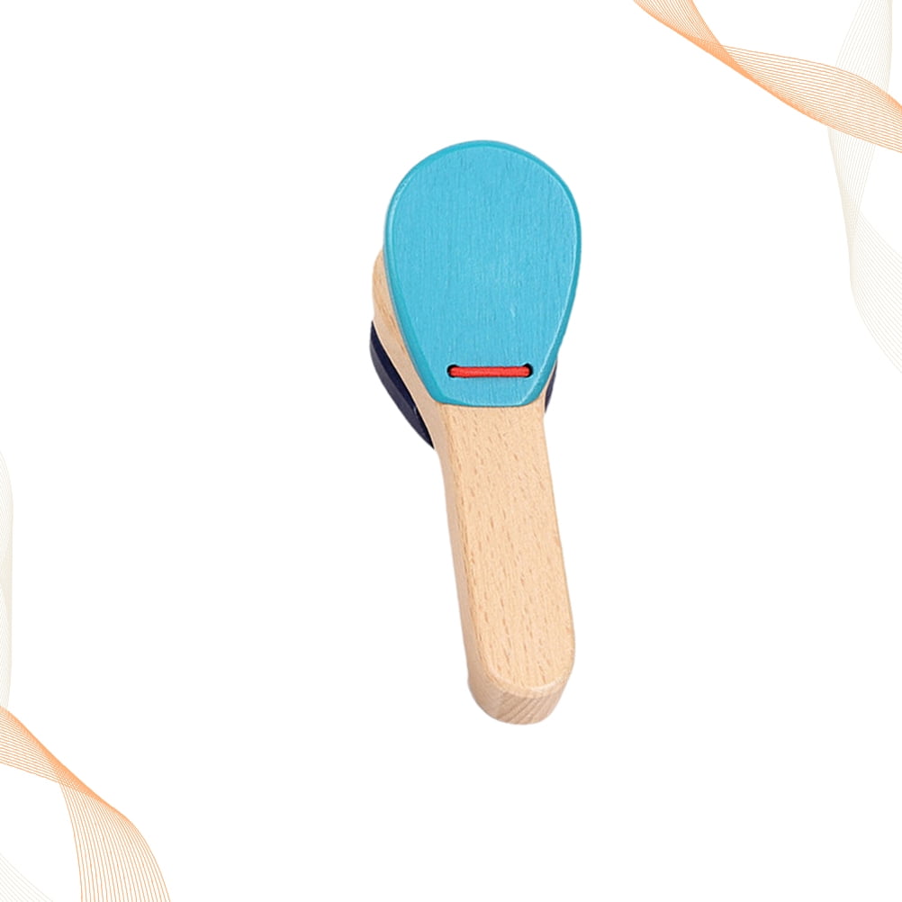 KALLORY 1Pack Musical Instruments Toys Wooden Castanet For Infants ...