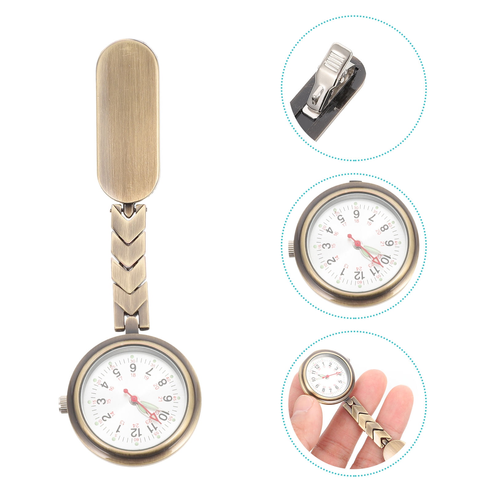 KALLORY 1Pack Nurse Hanging Watch with Round Shape and Portable Feature ...