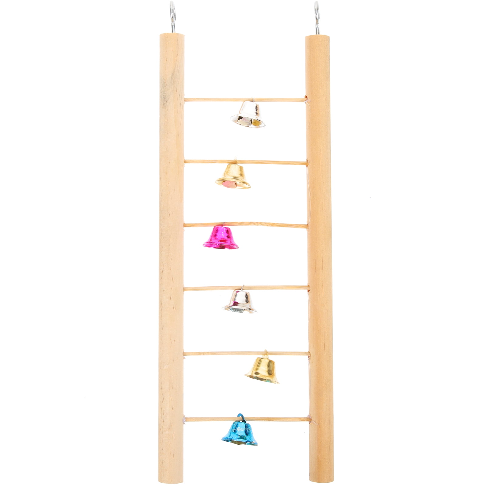 KALLORY 1Pack Parakeet Toys Ladder Wooden Parrot Step Toy for Birds 9 ...