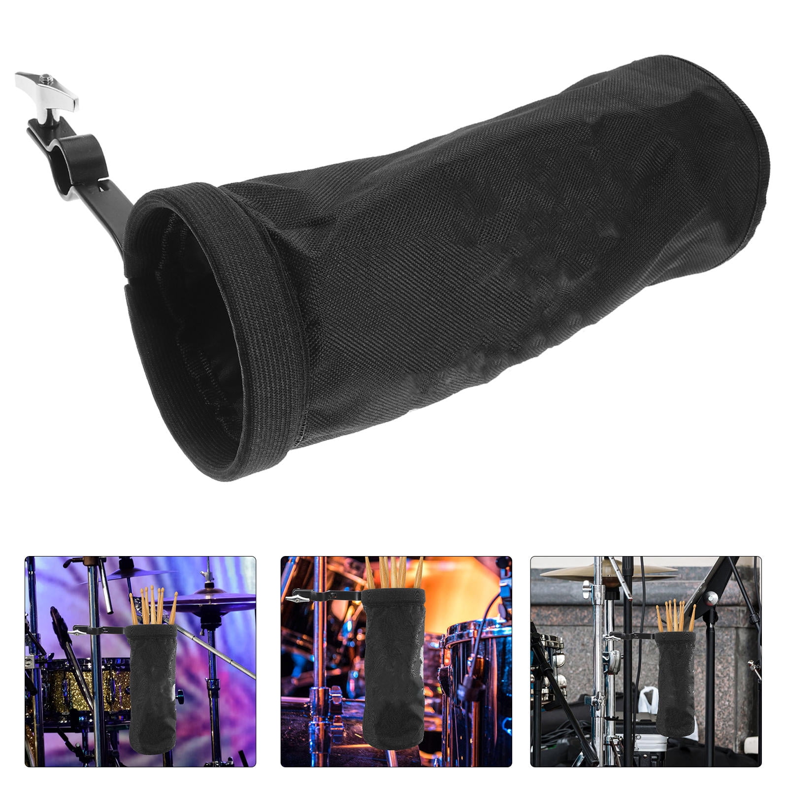 KALLORY 1Pack Portable Drum Stick Bag Waterproof Cloth Barrel Shape for ...