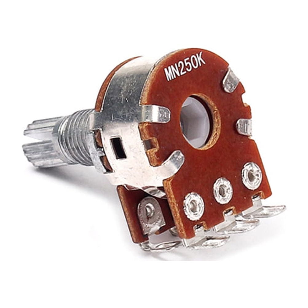KALLORY 1Pack Split Shaft Audio Taper Potentiometer For Guitar ...