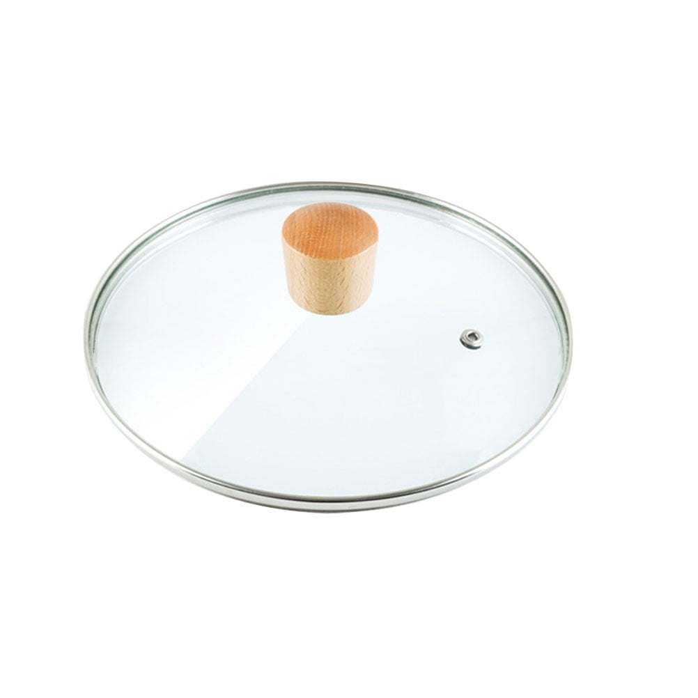 KALLORY 1Pack Tempered Glass Lid for Pots with Anti-scald Feature for ...