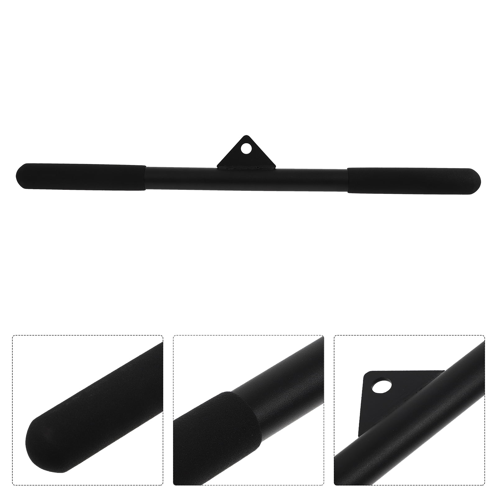 KALLORY Black Pull Rod Handle Fitness Accessory for Home Gym Bicep and ...