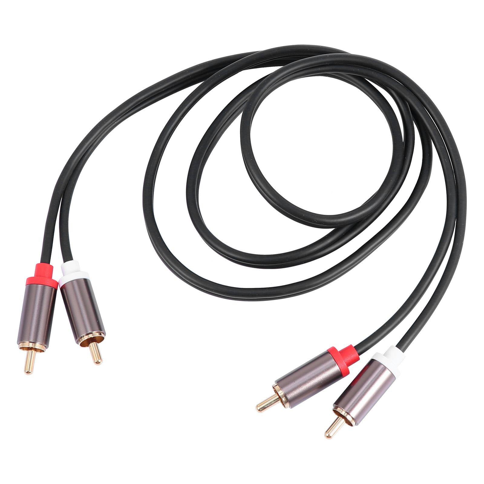KALLORY 1Pcs 2 To 2 Male Cable 78.7x0.5in Copper Wire For Hi Audio ...