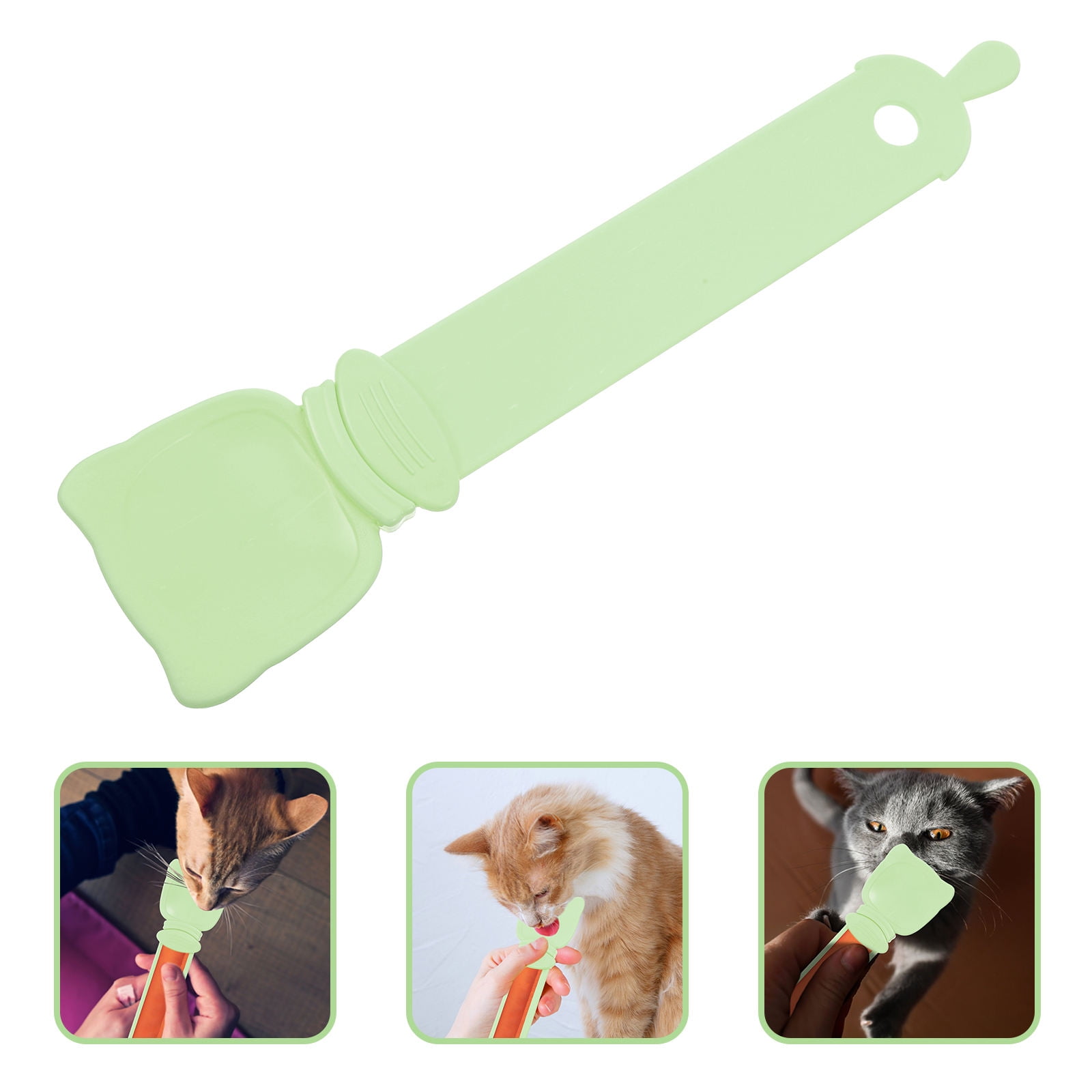 KALLORY 1Pcs Compact Cat Food Squeezer in Light Green for Easy Feeding ...